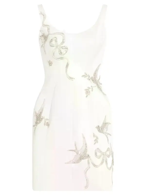 Jenny Packham Giselle Embellished Mini Dress - White