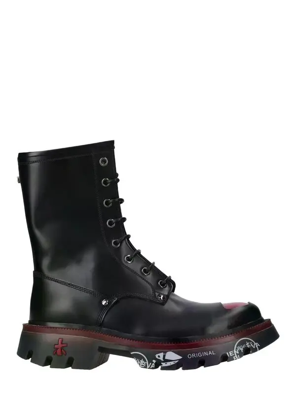 Premiata Brixtond 463 Lace-up Zip Boots - Black