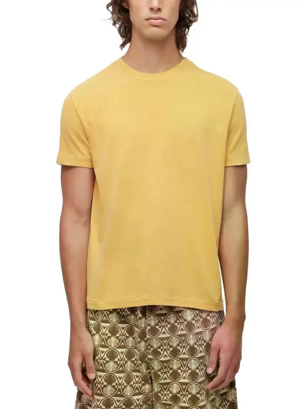 OSKLEN Crew-neck Cotton T-shirt - Yellow