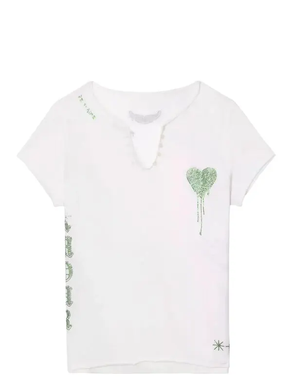 Zadig&Voltaire Heart-detail T-shirt - White