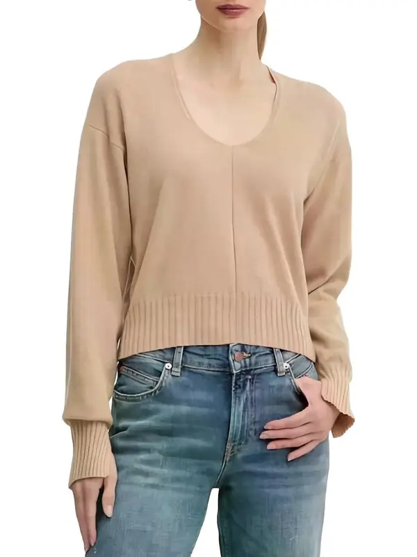 TWINSET Ribbed-trim Sweater - Neutrals