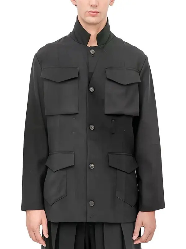 SETCHU Origami Safari-style Jacket - Black