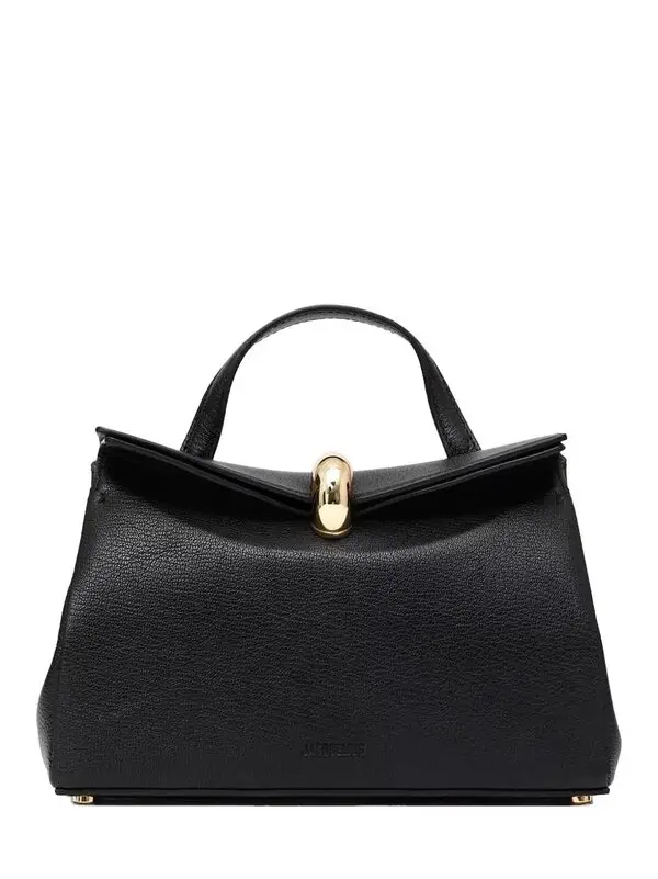 Jacquemus The Small Valérie Grained Leather Tote Bag - Black