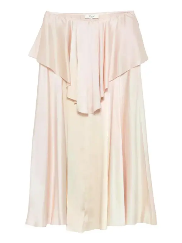 Chloé Layered Midi Skirt - Pink