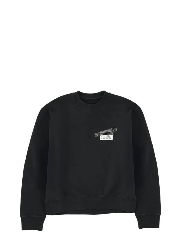 MAISON MARGIELA Sweatshirt With Logo - Black