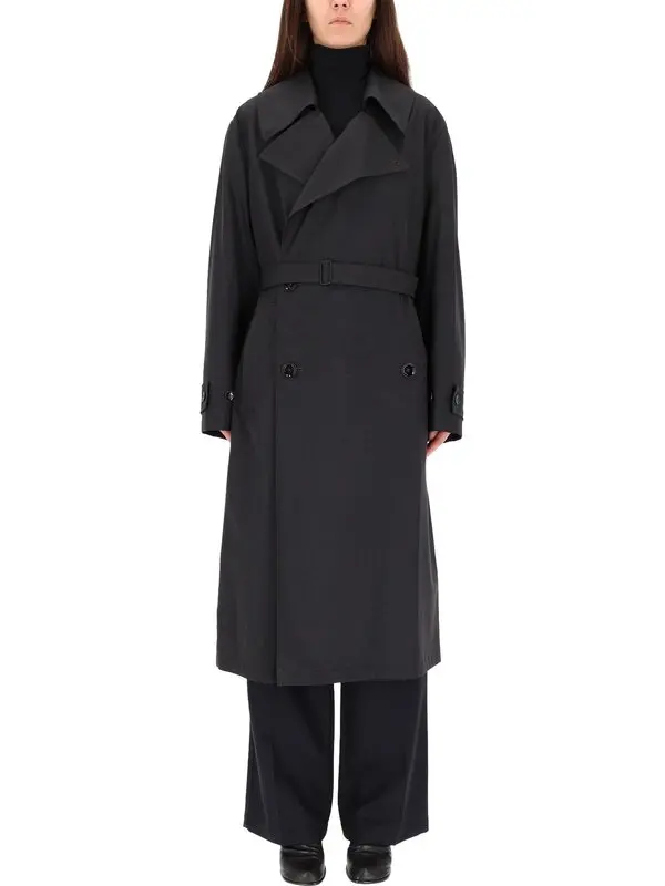 LEMAIRE Double-breasted Trench Coat - Grey
