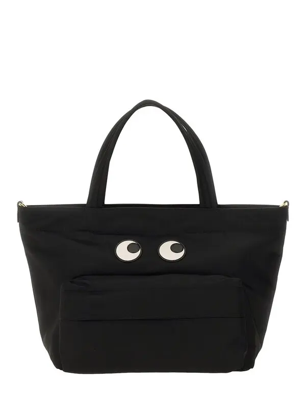 ANYA HINDMARCH Mini "eyes" Tote Bag - Black