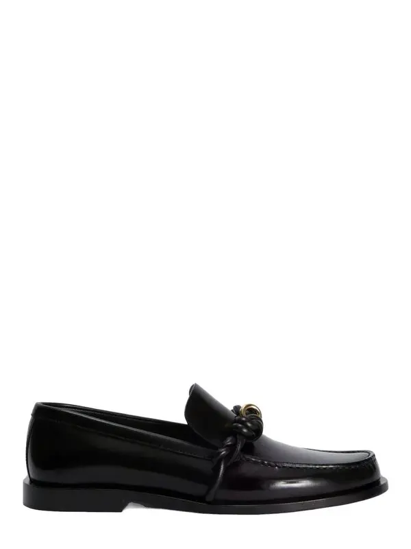 JIL SANDER Tangle Knotted Loafers - Black