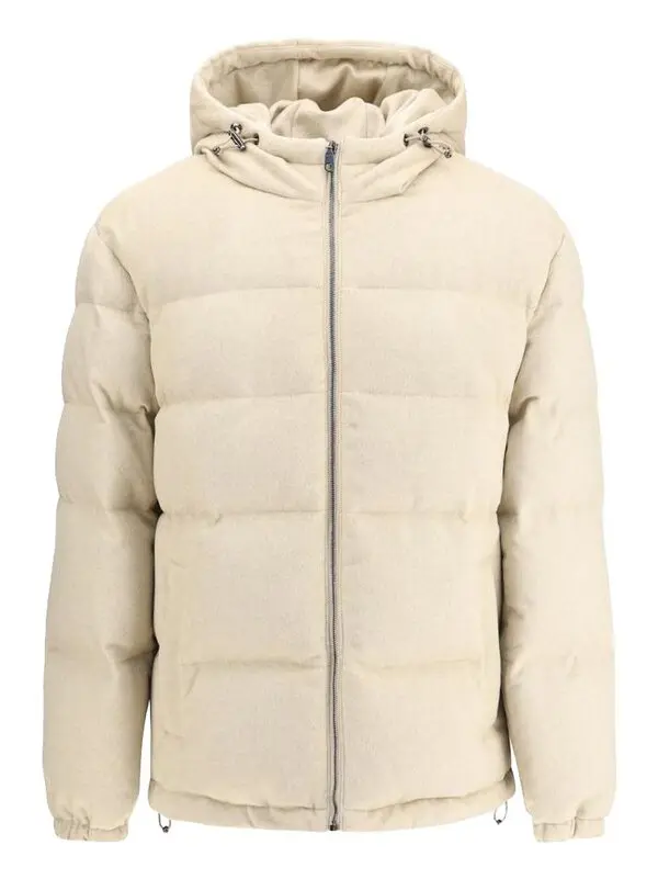 Etro Hooded Down Jacket - Beige