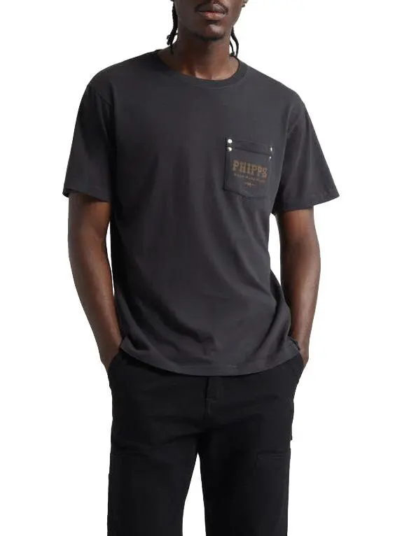 PHIPPS Hard Workwear Pocket Graphic T-shirt - Black