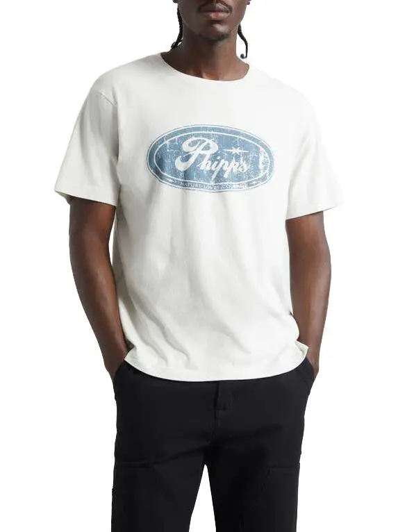 PHIPPS Trucker Logo Graphic T-shirt - White