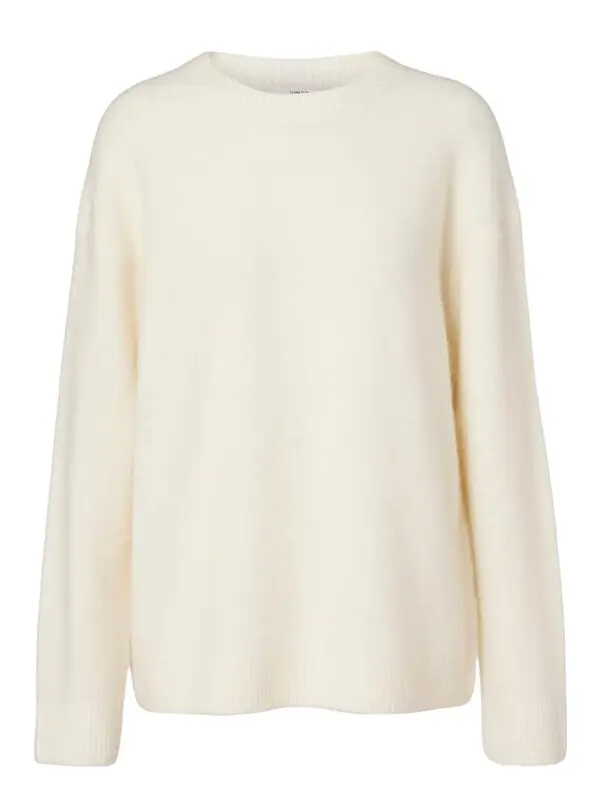 Vince Cashmere Crewneck Sweater - White