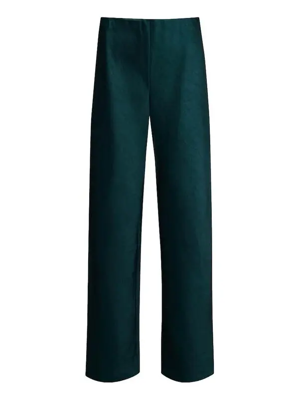 Vince High-rise Wide-leg Pants - Green