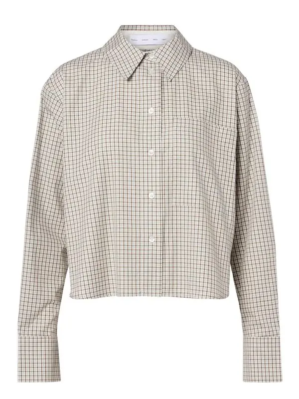 Proenza Schouler Checked Cotton Shirt - Grey