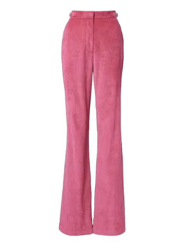 Gabriela Hearst Vesta Cotton Corduroy Flared Pants - Pink
