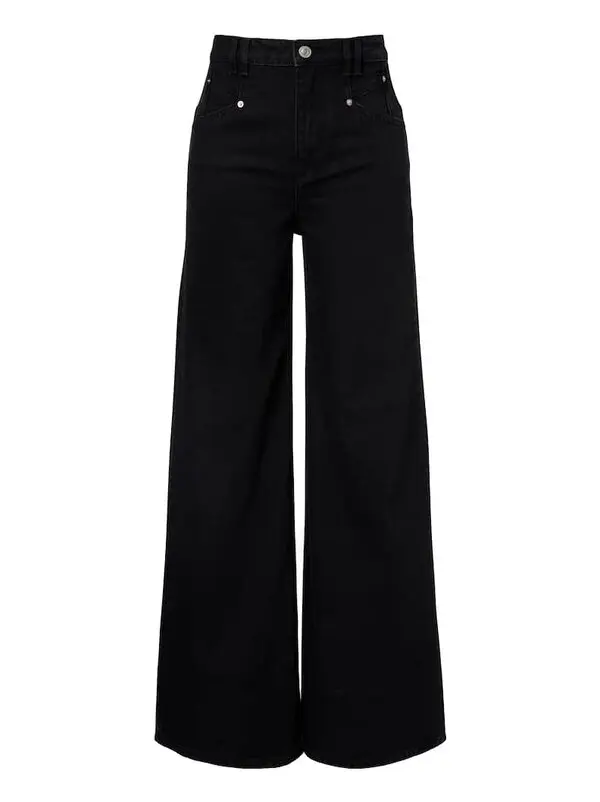 Isabel Marant Lemony Wide-leg Jeans - Black