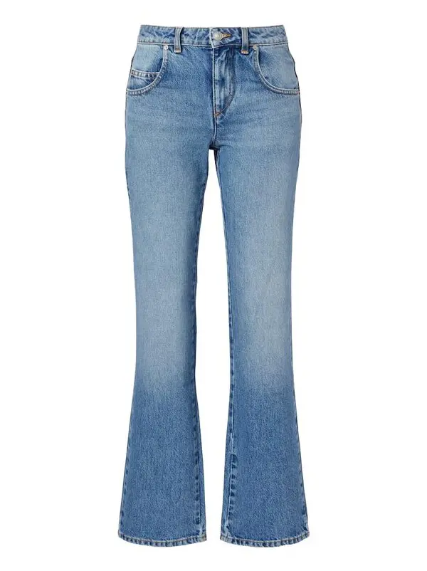Isabel Marant Dromie Mid-rise Straight Jeans - Blue