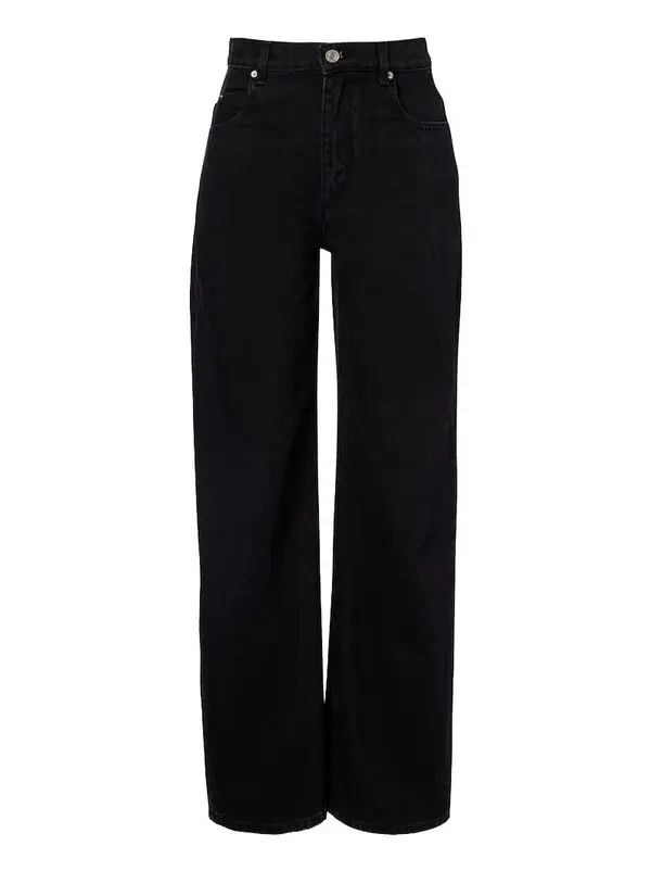 Isabel Marant Étoile Dromie Mid-rise Straight Jeans - Black