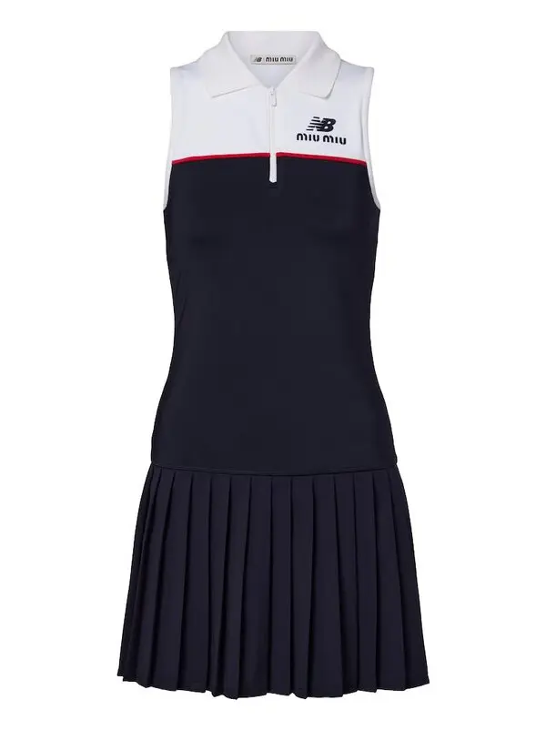 Miu Miu X New Balance Jersey Tennis Dress - Blue