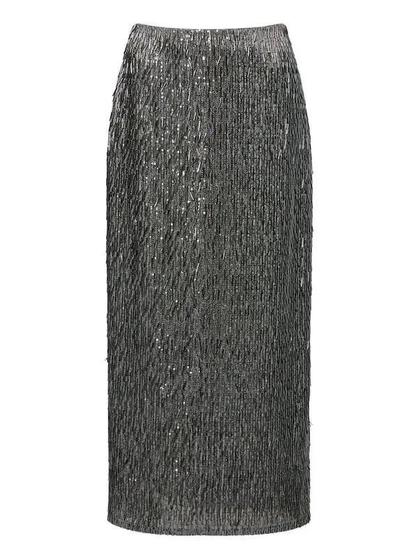 Erdem Sequined High-rise Pencil Skirt - Silver
