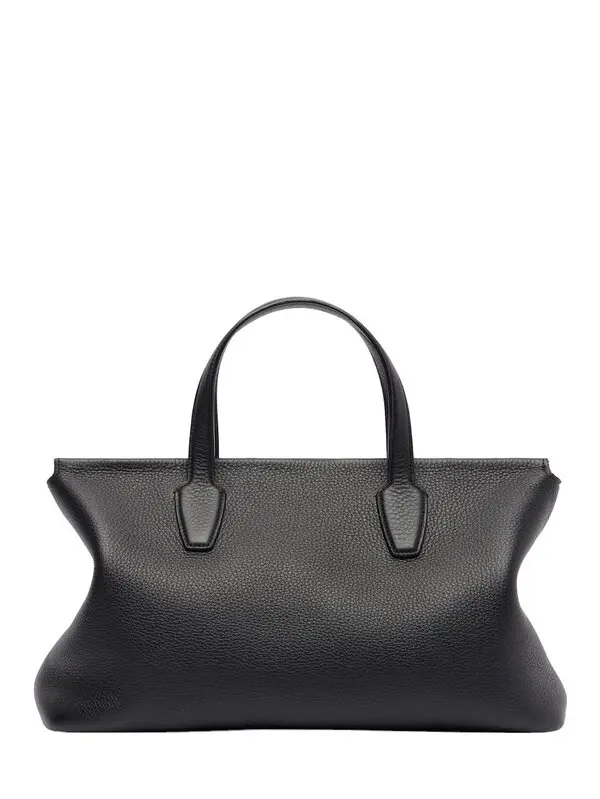 THE ROW Marcel Leather Tote Bag - Black