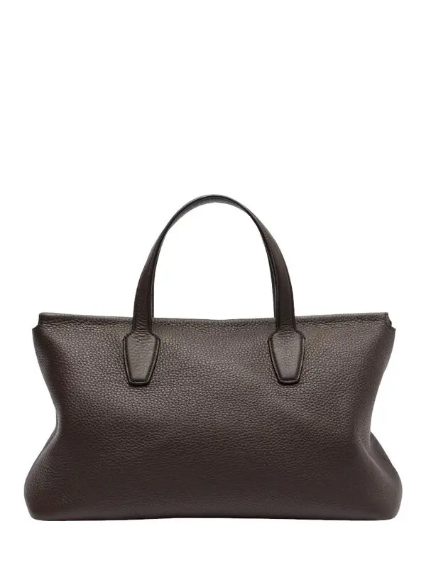 THE ROW Marcel Leather Tote Bag - Brown