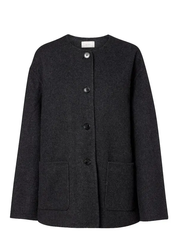 THE ROW Quintus Cashmere Jacket - Grey