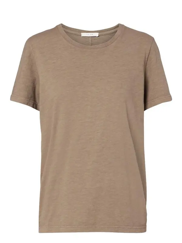 THE ROW Wesler Cotton Jersey T-shirt - Brown