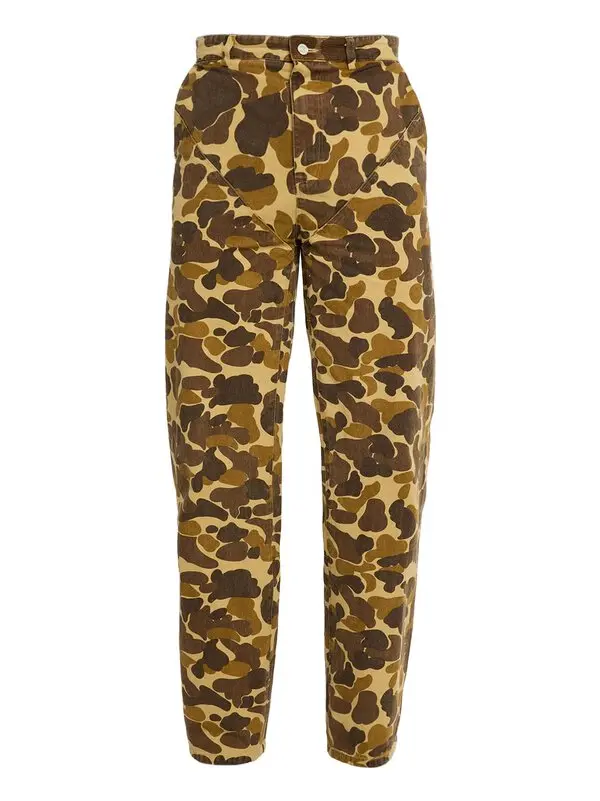 RtA Military Camouflage Straight Leg Jeans - Military B