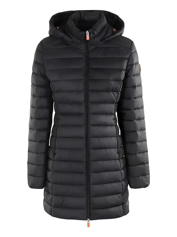 SAVE THE DUCK Carol Hooded Quilted Jacket - Black