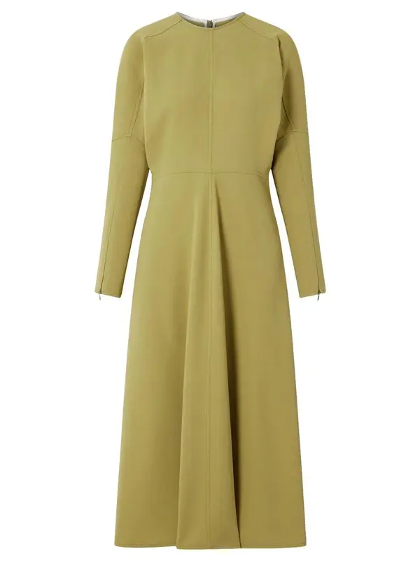 Victoria Beckham Crepe Midi Dress - Green