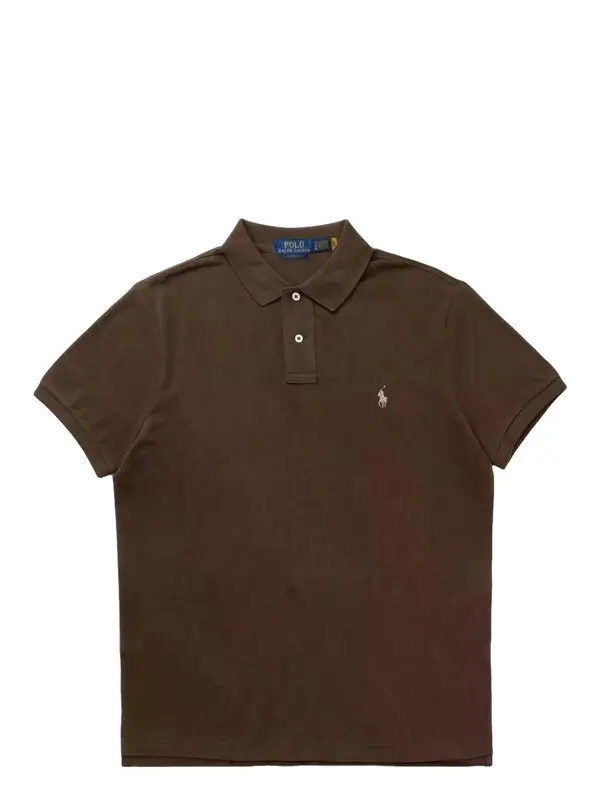Polo Ralph Lauren Embroidered Logo Polo Shirt - Brown
