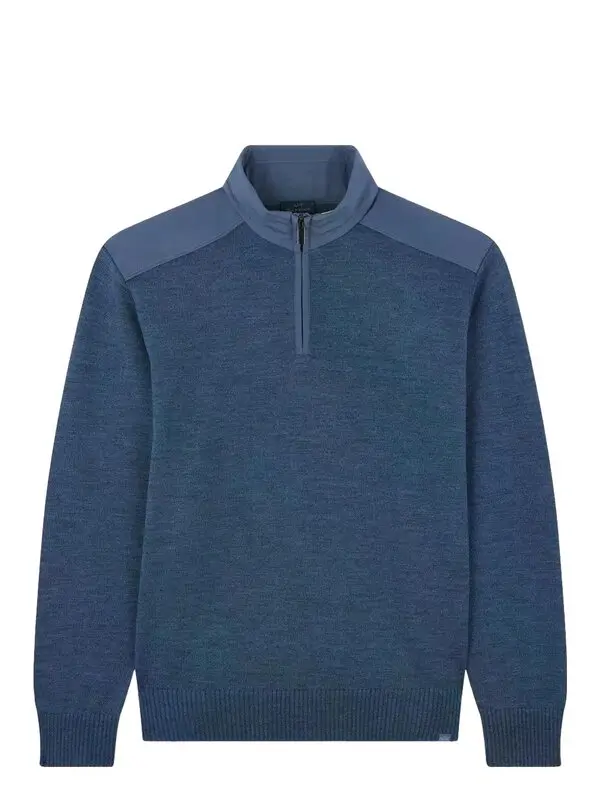 Paul & Shark Half-zip Detail Sweater - Blue