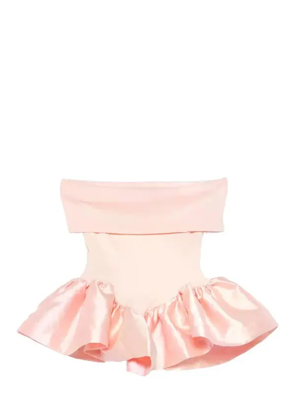 MARQUES' ALMEIDA Off-shoulder Peplum Top - Pink