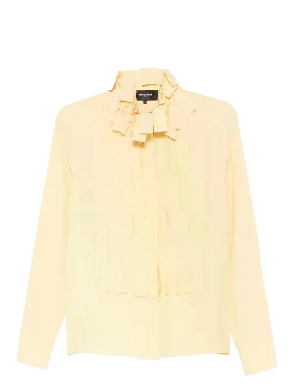 Rochas Crepe Shirt - Yellow