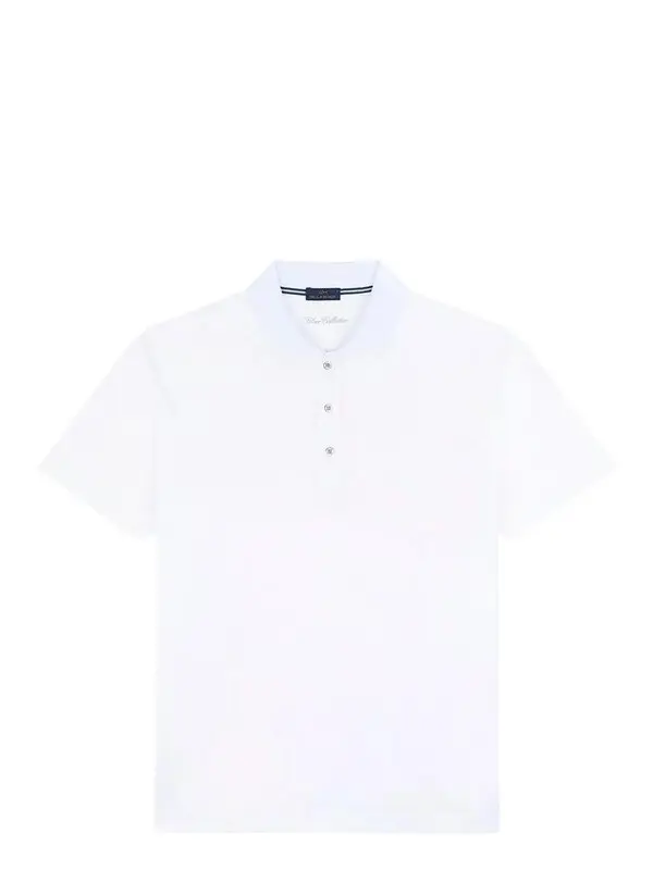 Paul & Shark Shark Fin Embroidery Polo Shirt - White