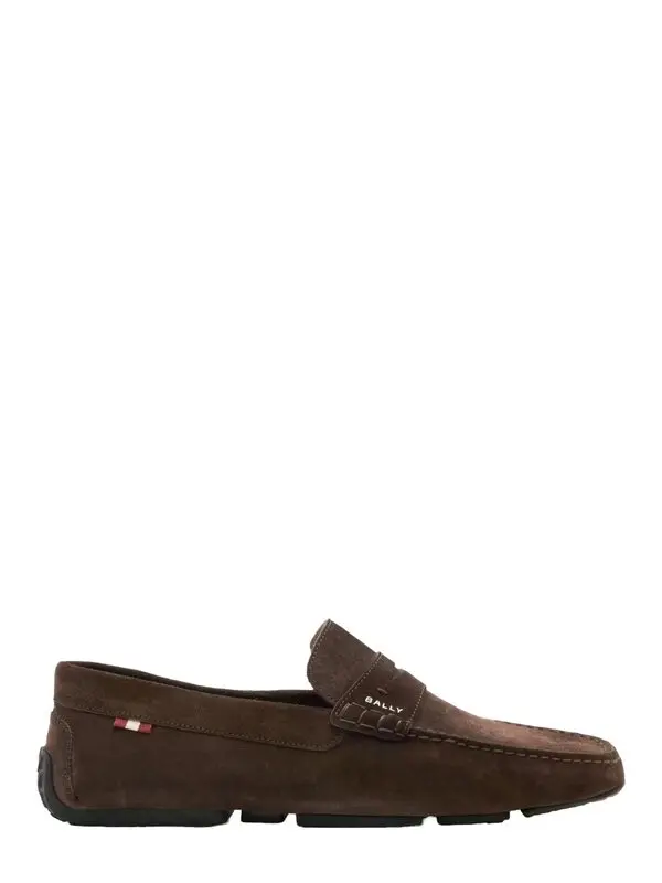 Bally Pilot Driver Suede Loafers - Brown