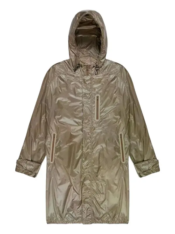 Bally Hooded Raincoat With Drawstring - Brown
