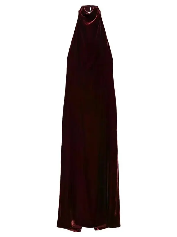Raquel Diniz Myra Halterneck Maxi Dress - Red