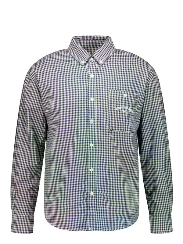 HOUSE OF SUNNY Gingham-print Shirt - Blue
