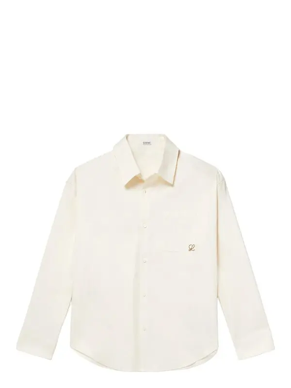 Loewe Cotton Shirt - Neutrals