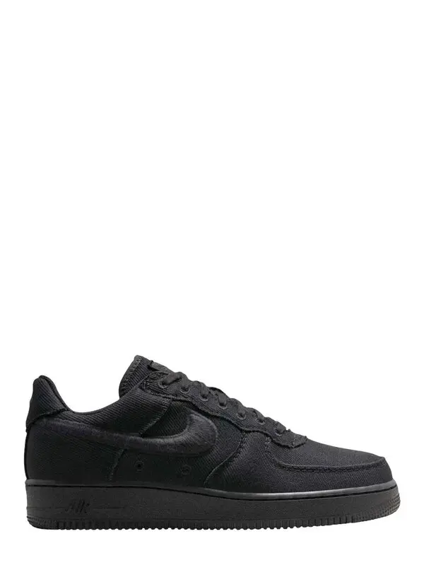 Nike Air Force 1 Low 'canvas Triple' Sneakers - Black