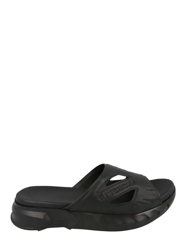 Givenchy Marshmallow Logo Slide - Black