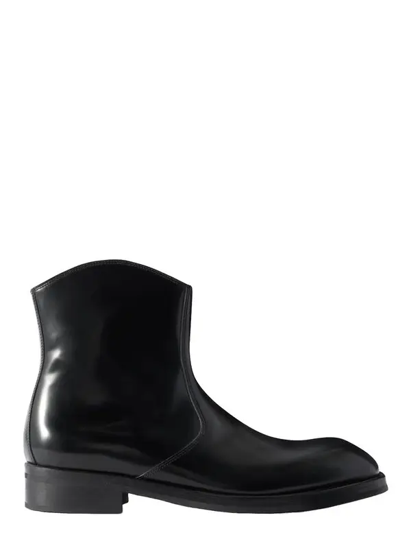 LEMAIRE Leather Boots - Black