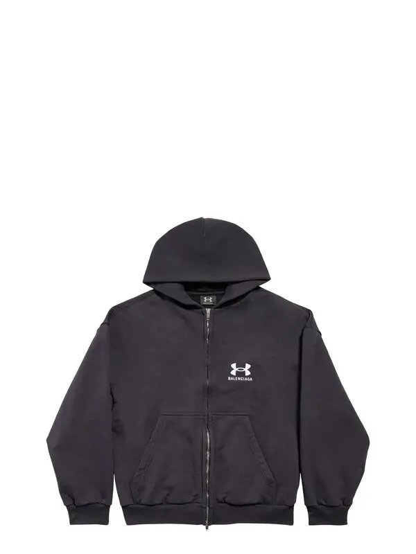 Balenciaga X Under Armour Zip-up Hoodie - Black