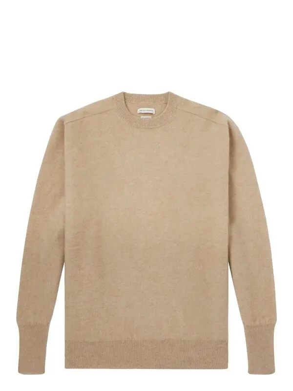 KAPTAIN SUNSHINE Brushed Cashmere Sweater - Neutrals
