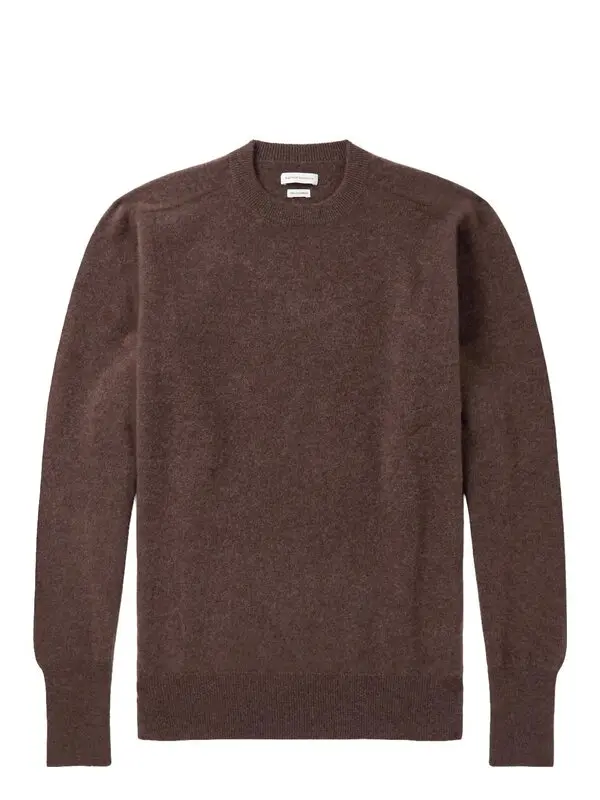 KAPTAIN SUNSHINE Brushed-cashmere Sweater - Brown