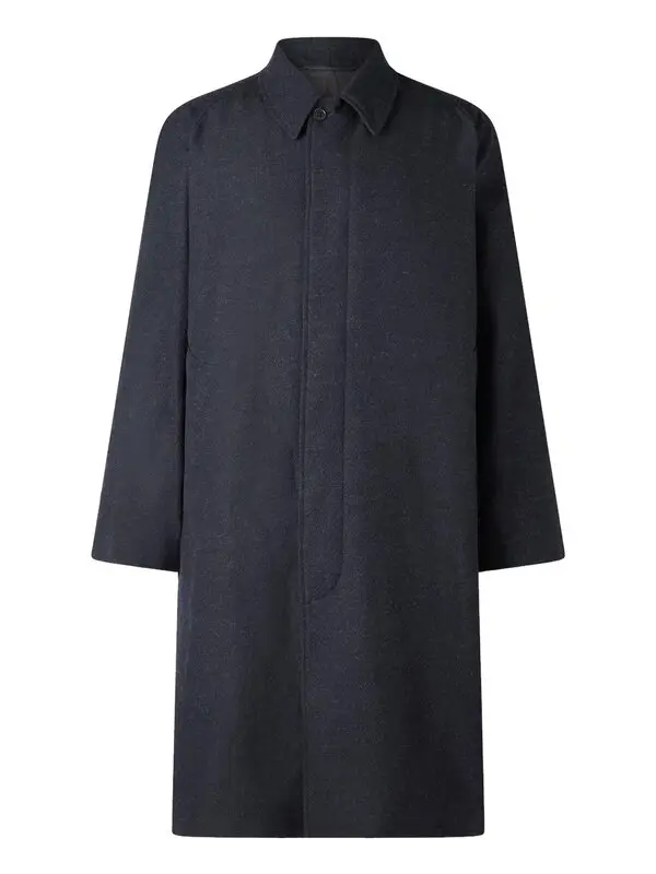 KAPTAIN SUNSHINE Walker Wool Coat - Blue