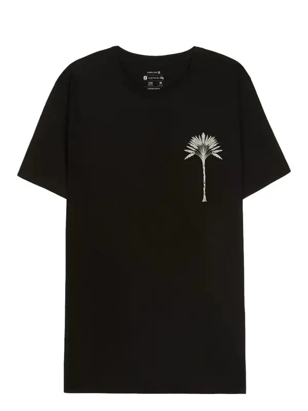 OSKLEN Palm Tree-print T-shirt - Black