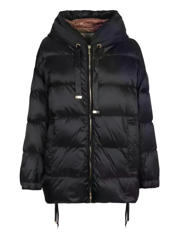Max Mara Padded Hooded Jacket - Black
